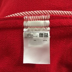 Uniqlo | Jackets & Coats | Uniqlo Red Cotton Double Breasted Short ...